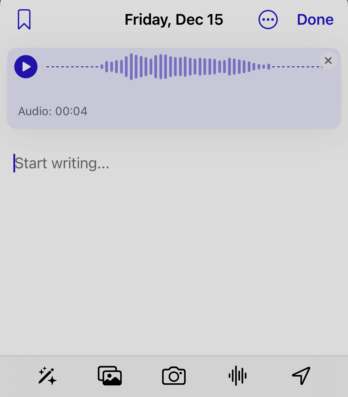 iOS Journal App & Sound – Disquiet